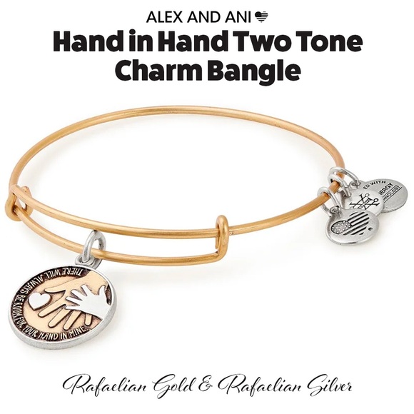 Alex and Ani | Jewelry | Alex And Ani Hand In Hand Two Tone Charm ...